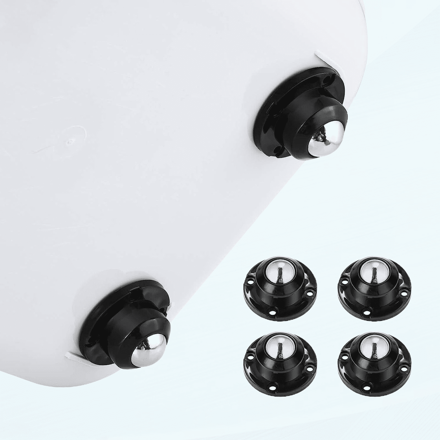 360° Rotation Without Blind Angle Swivel Small Caster Wheels - Upgrade ...