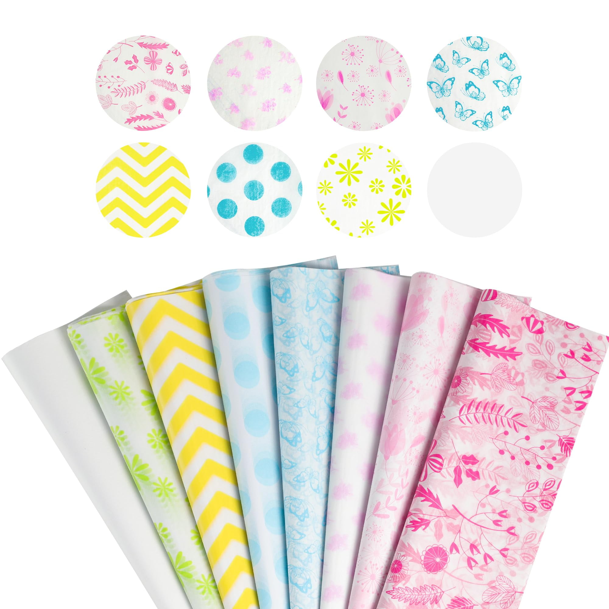 360 Sheets Tissue Paper OIF8 for Gift Bags, 20" x 14" Flower Patterned ...