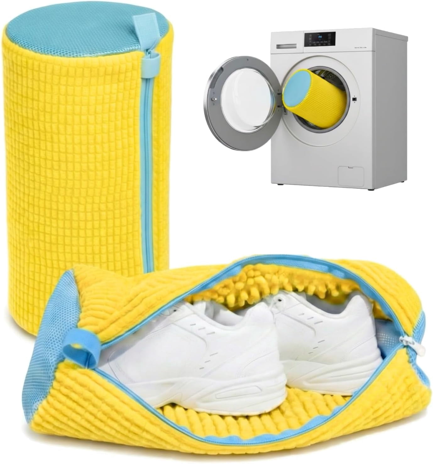 360° Shoe Washing Machine Bag 2-Pack Reusable Sneaker Cleaning Shoe ...