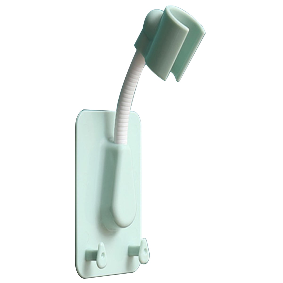 360° Shower Head Holder Adjustable Shower Head Bracket with 2 Hooks ...