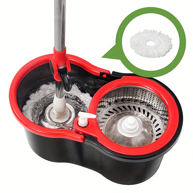 360° Spin Mop And Bucket Set - Effortless Floor Cleaning System With 3 ...