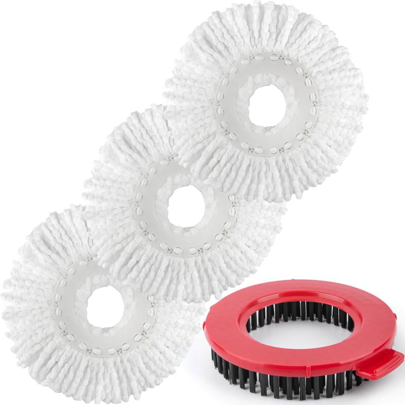 360 Spin Mop Systems - Reusable Microfiber Refills for Easy Cleaning ...