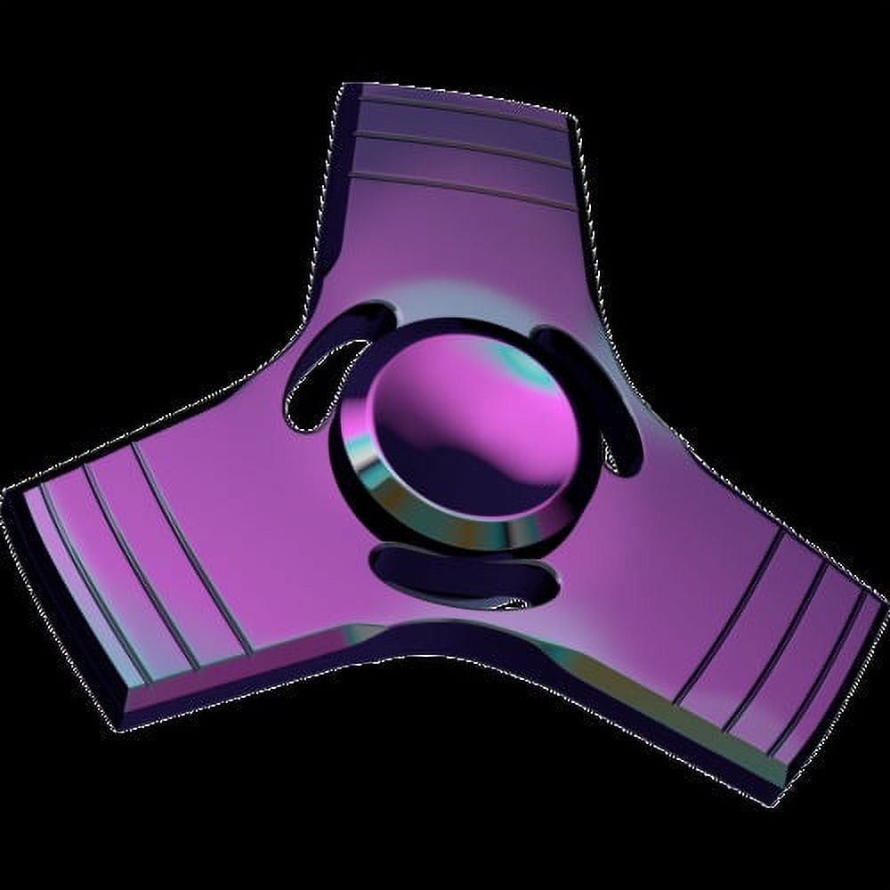 Rainbow Brass EDC Triangle Fidget Spinner Toys High Speed Hand Finger ...