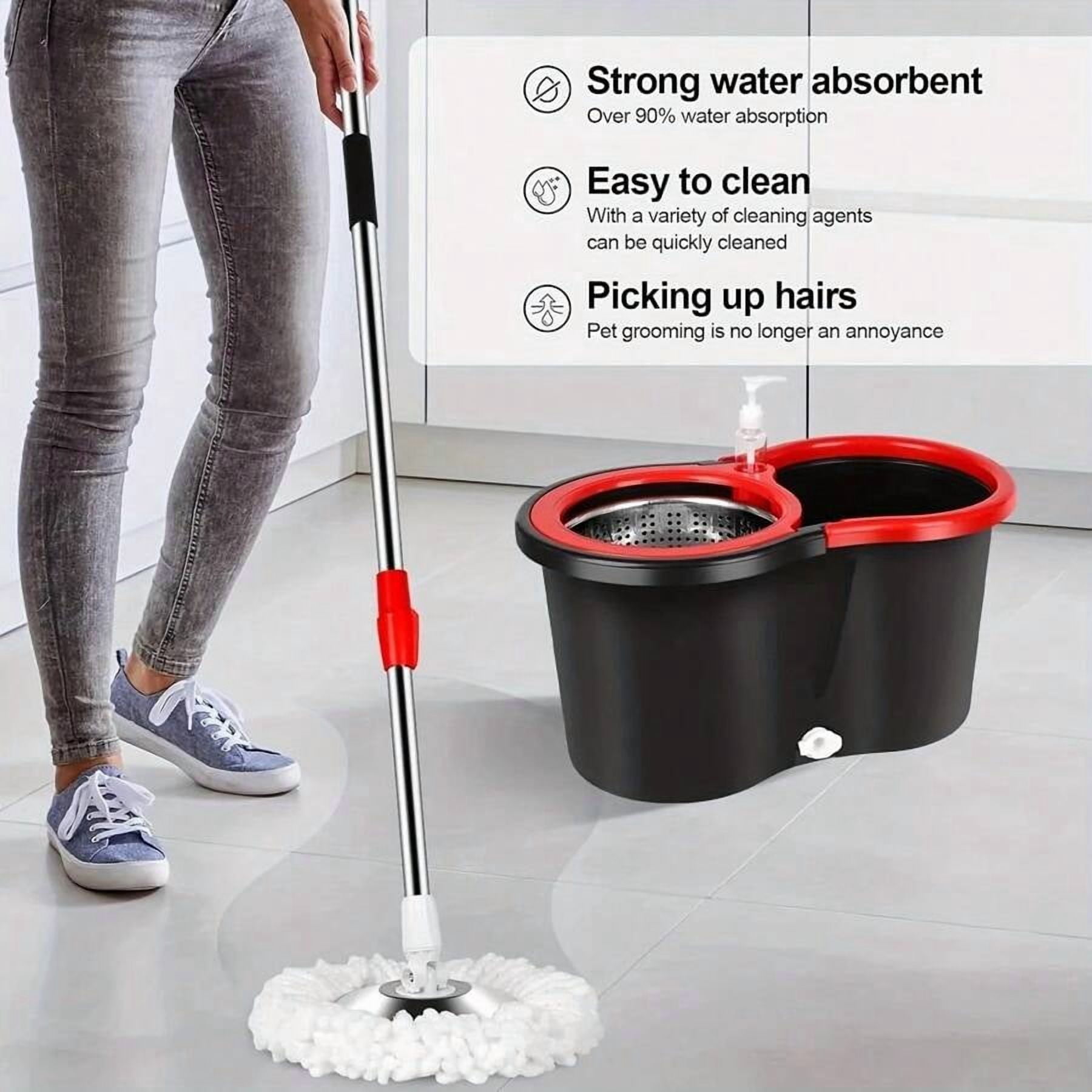 360 ° Spinning Mop Bucket System - Spin Mop And Bucket With Wringer Set ...