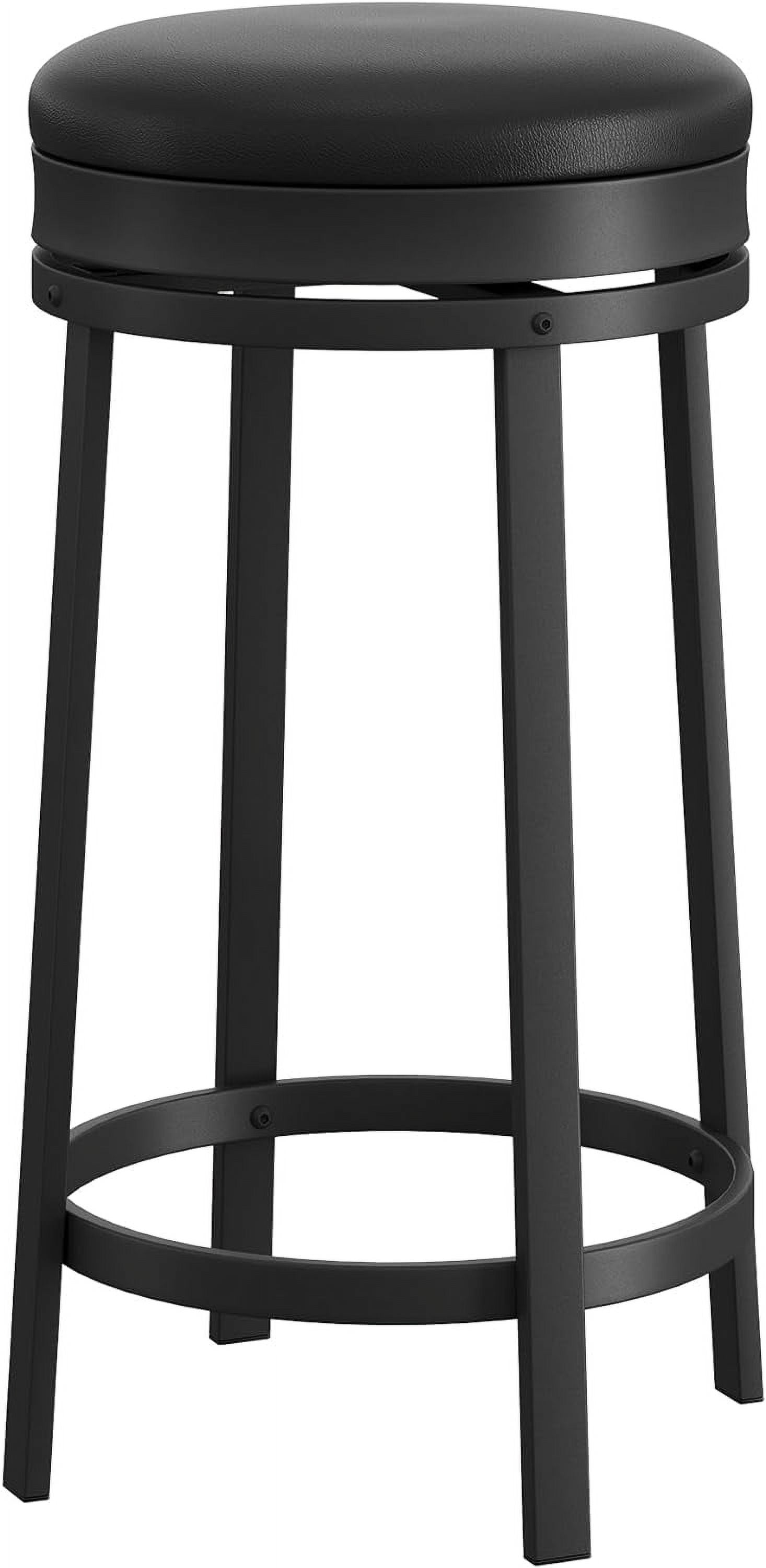 360° Swivel Bar Stools, 24" Counter Height Bar Stools with Footrest ...
