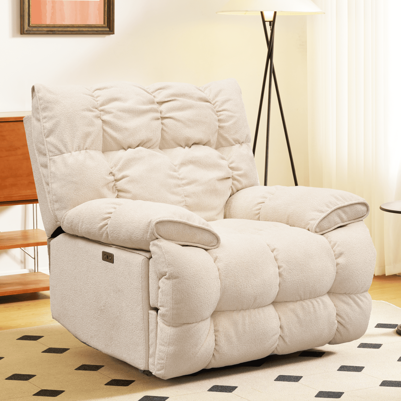 360 Swivel Electric Recliner Chair with Adjustable Power Controls ...
