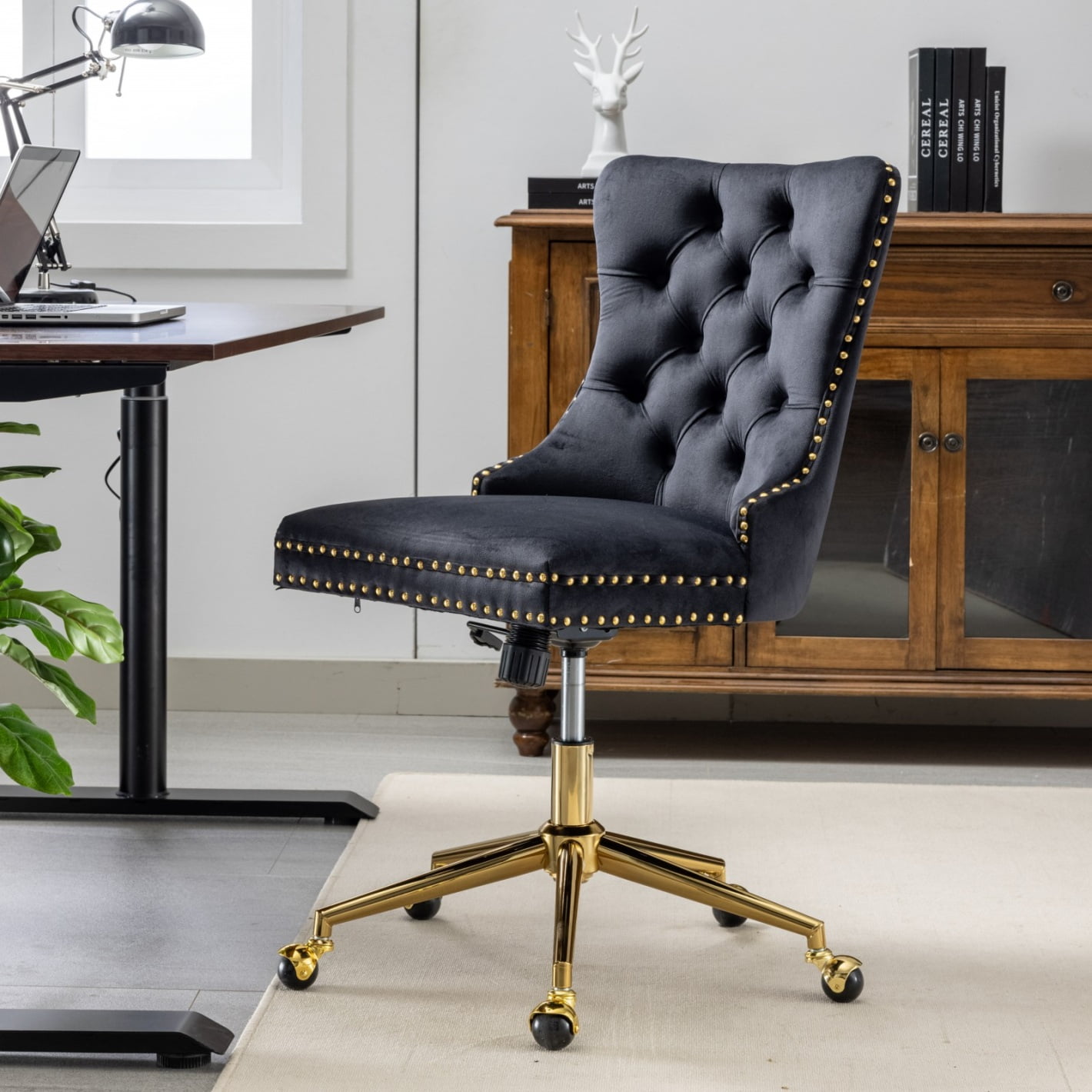 360° Swivel Ergonomic Office Chair with 110° Rocking Mechanism, High ...