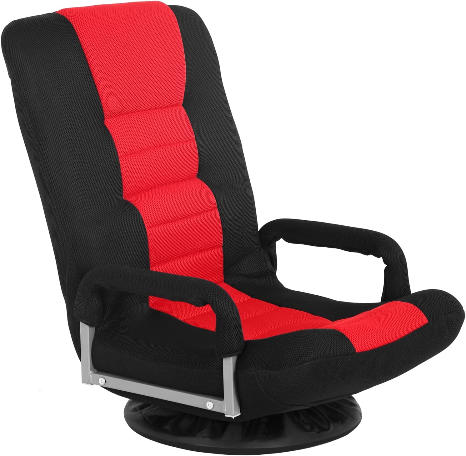 360° Swivel Gaming Floor Chair 5 Positions Adjustable Backrest Lazy ...