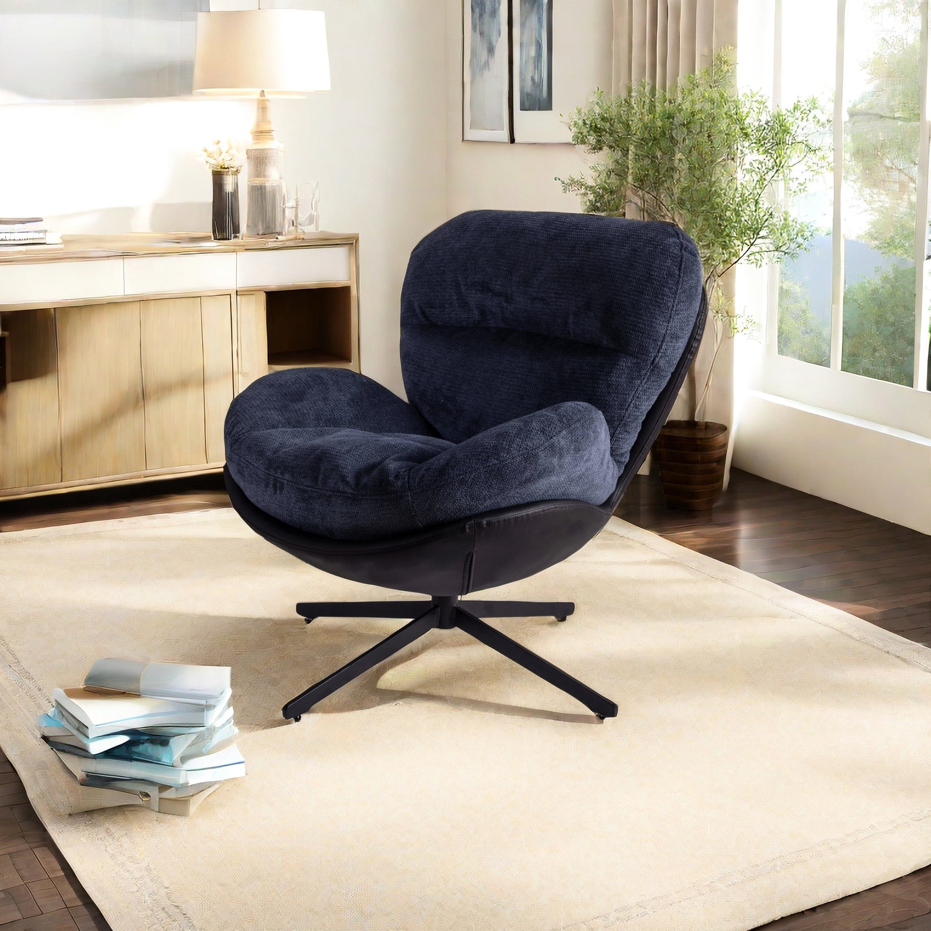 360° Swivel Lounge Chair | Ideal for Primary Living Spaces and ...