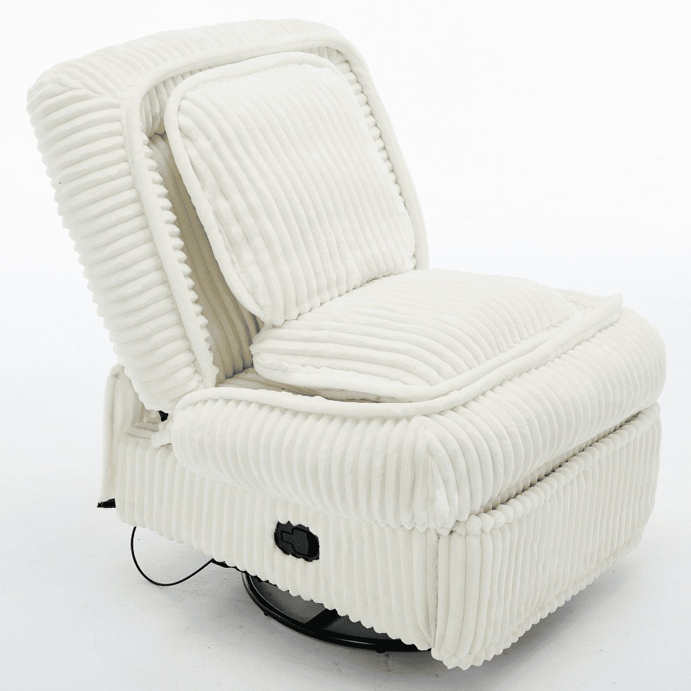 360° Swivel Rocking Single Sofa,Recliner Sofa, Manual Glider Rocking ...