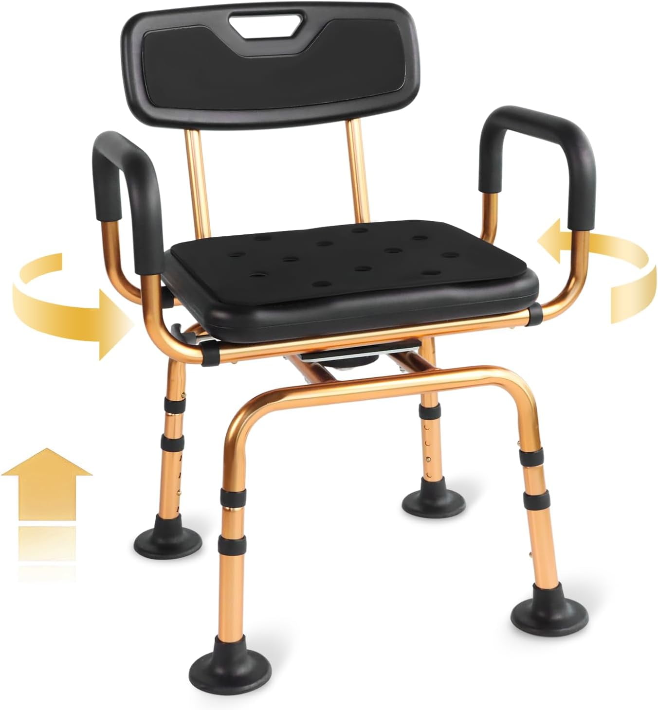360° Swivel Shower Chair for Bathtub, Rotating Shower Chair for Inside ...