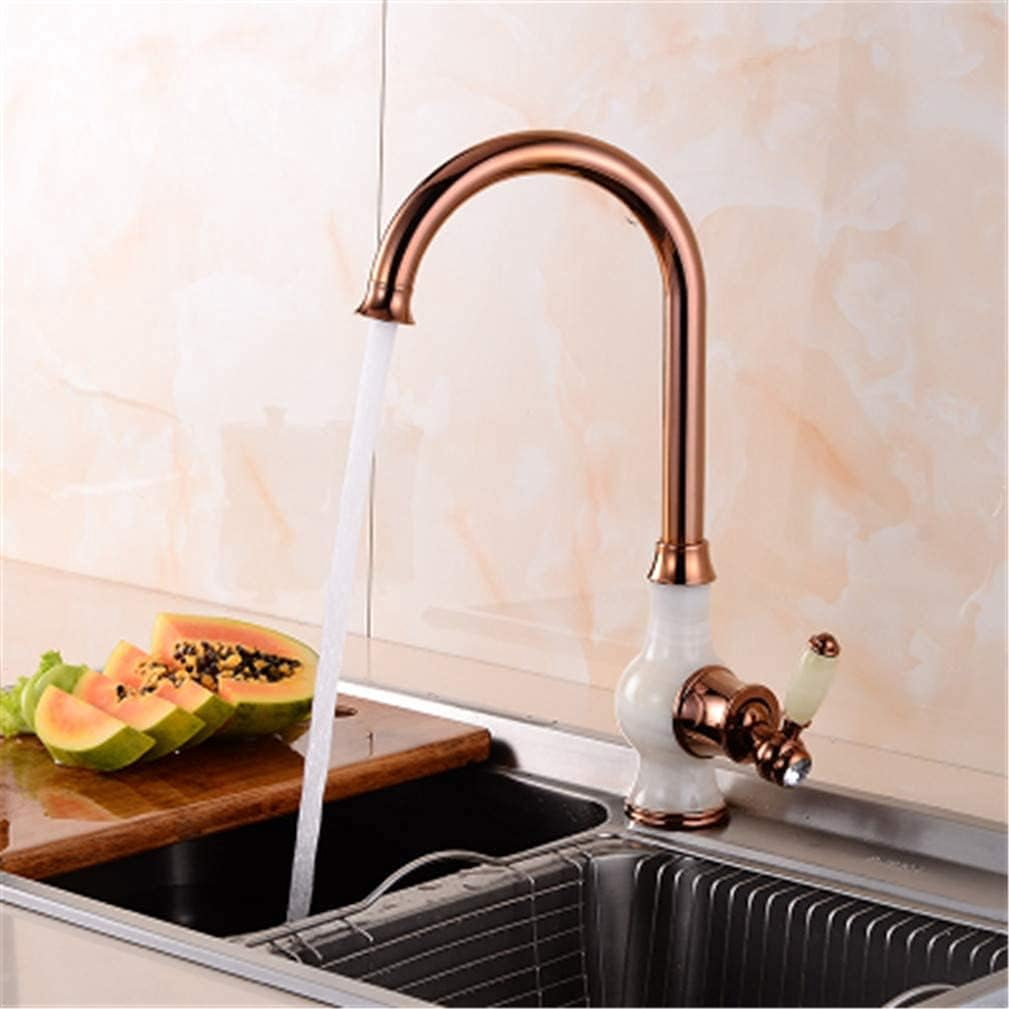 360 Swivel Spout Flexible Sprayer Kitchen Vessel Sink Mixer Tap Hot and ...
