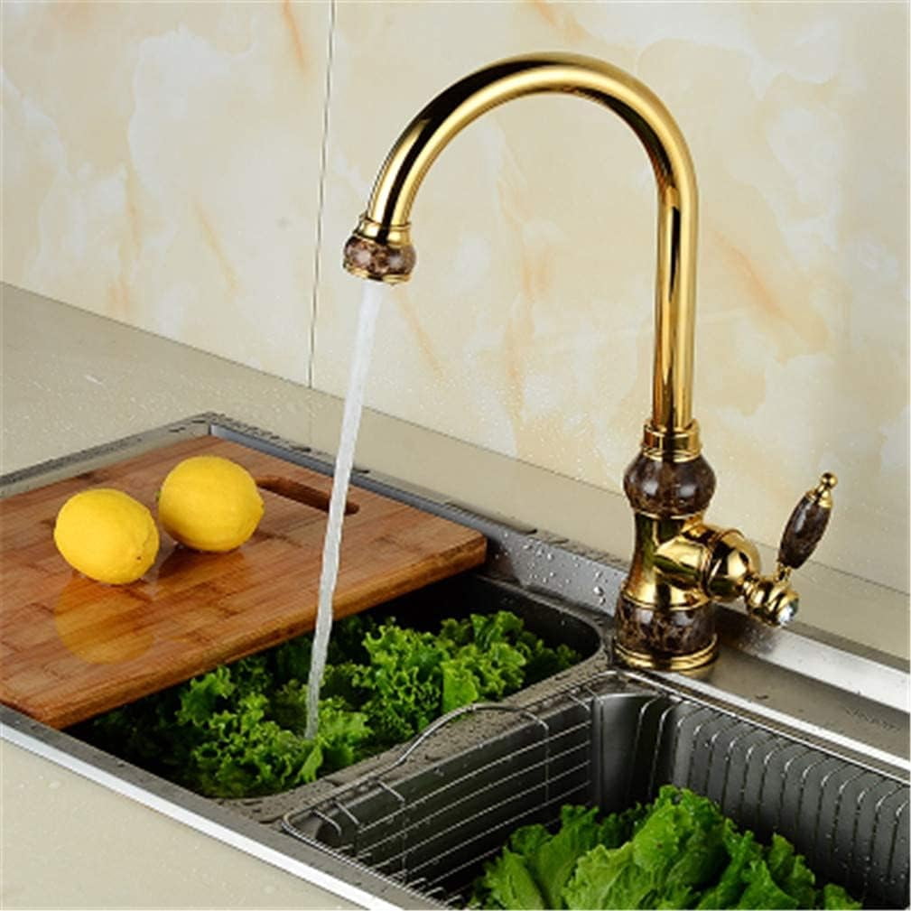 360 Swivel Spout Flexible Sprayer Kitchen Vessel Sink Mixer Tap Hot and ...