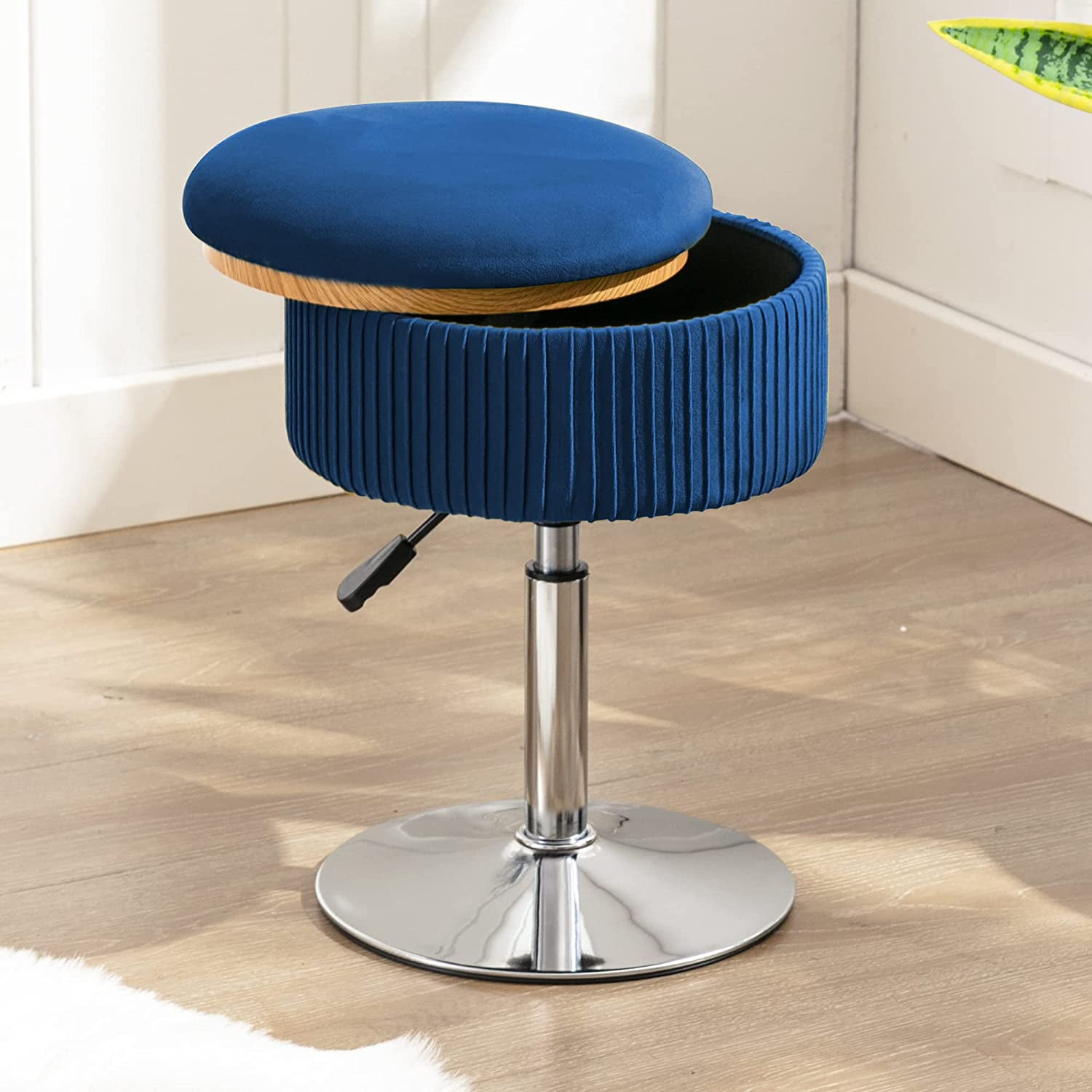 360°Swivel Vanity Stool Chair for Makeup Room, Height Adjustable Stool ...