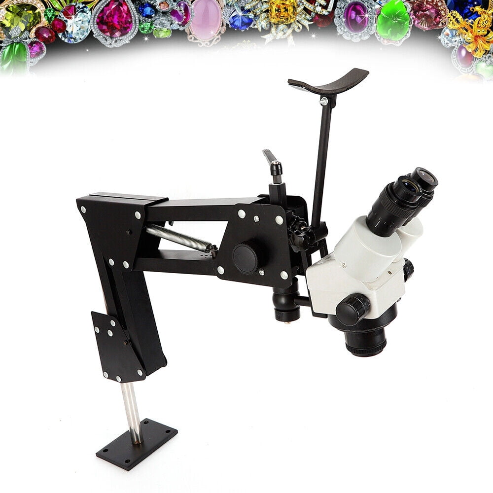360° Twistable 85mm Jewelry Microscope Stand Microscope and Micro ...