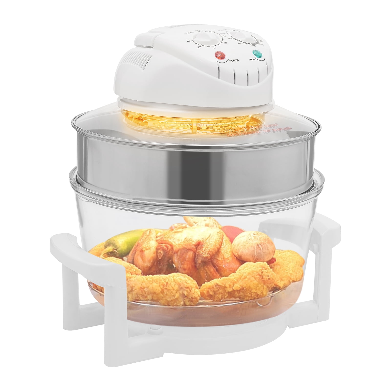 360° Viewable Airy Fryer 17L Round Tabletop Turbo Air Fryer Convection ...