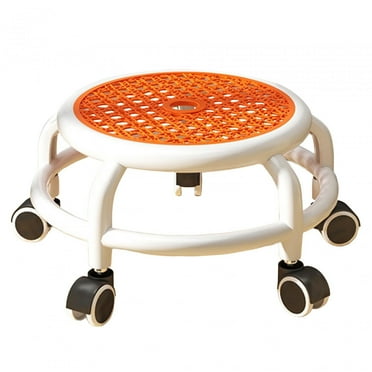 Low Rolling Seat Pedicure Stool, Multipurpose Sofa Foot Rest with ...