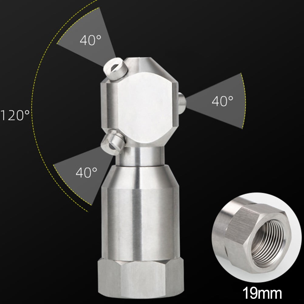 360 degree Stainless Steel Rotating Tank Washing Spray Nozzle Cleaning ...