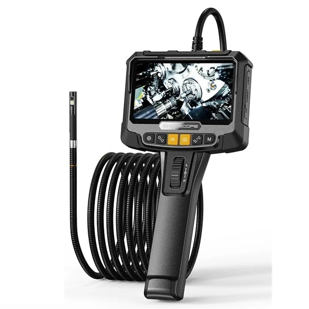 360 ° rotating dual-lens endoscope, 3.9MM 5-inch IPS endoscope ...