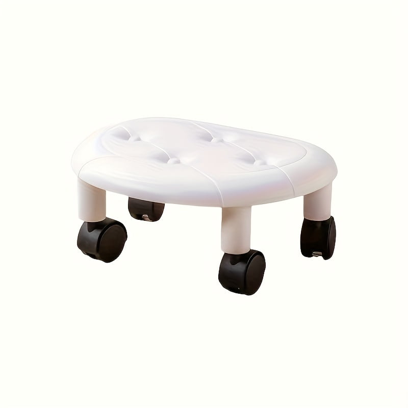 360° rotating mobile stool - Pulley low stool, waterproof modern open ...