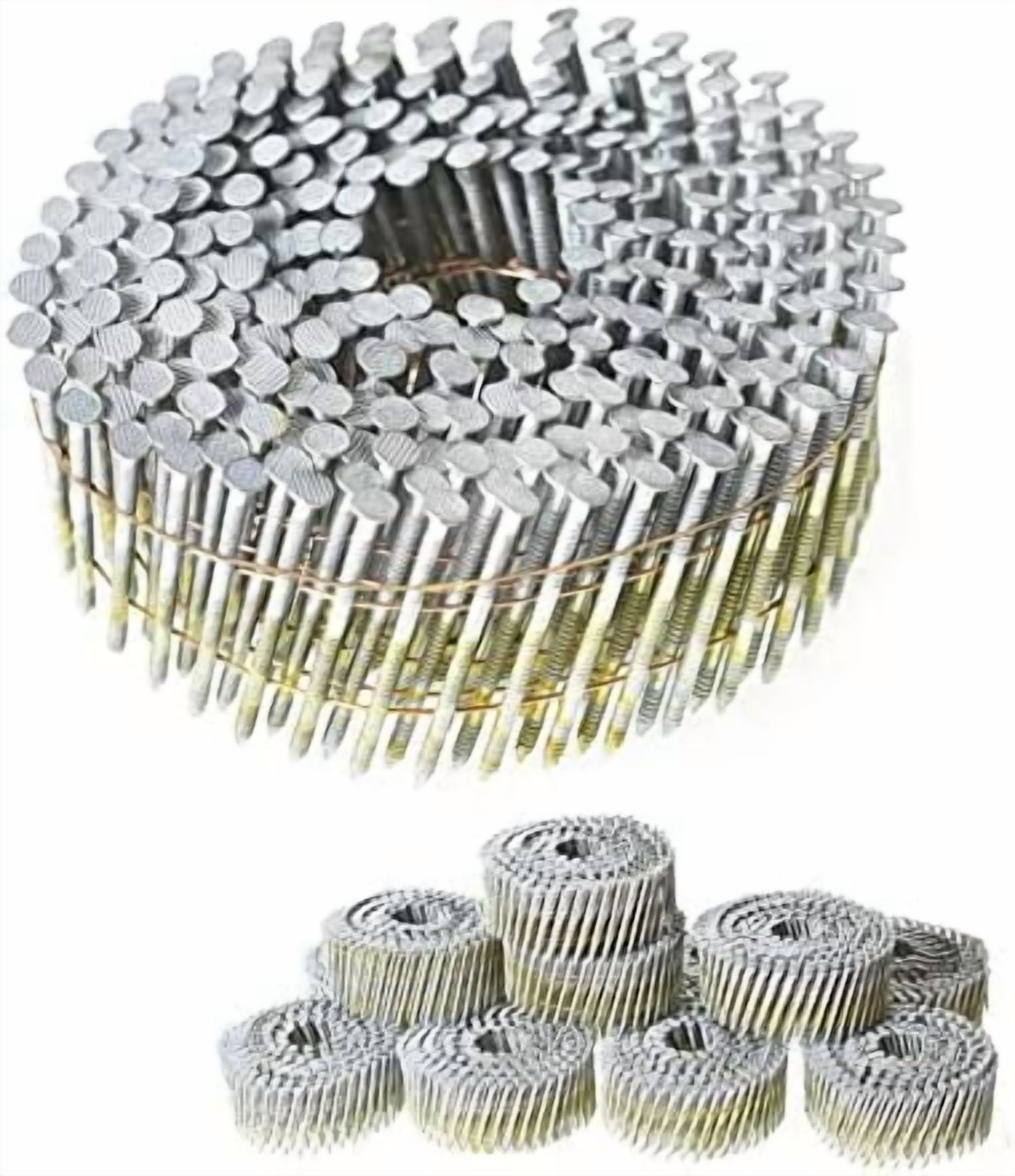 3600 Count Coil Siding Nail Full Round Head Wire Collated Coil 15 ...