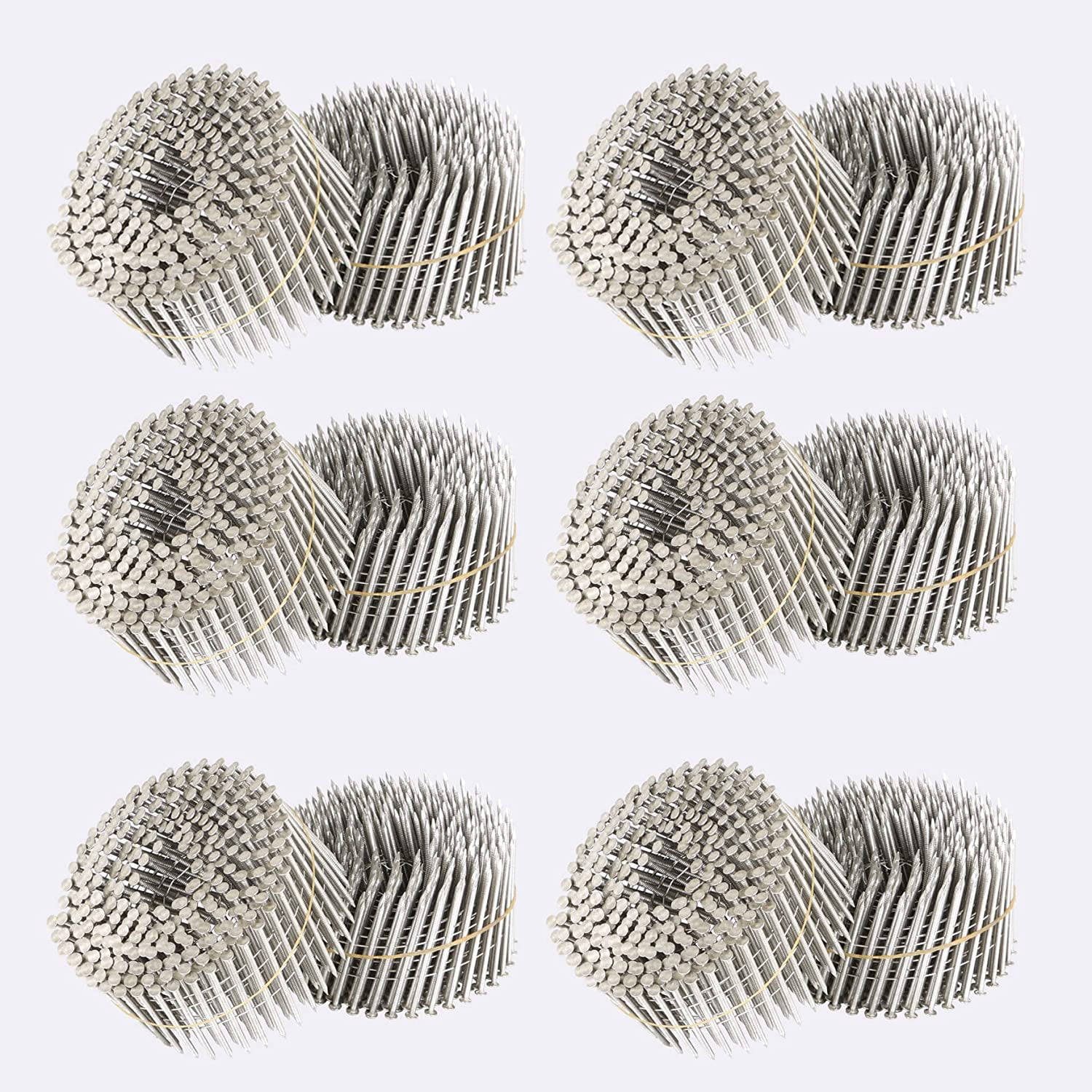 3600 Count Stainless Steel Coil Roofing Ring Shank Siding Nails 15 ...