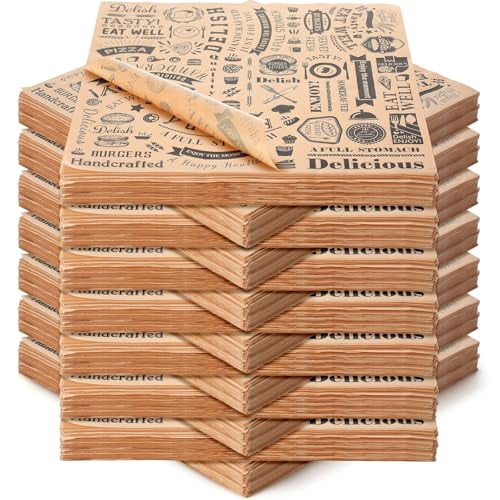 3600 Pcs 12 x 12 Inch Deli Wax Paper Sheets Grease Resistant Tray ...