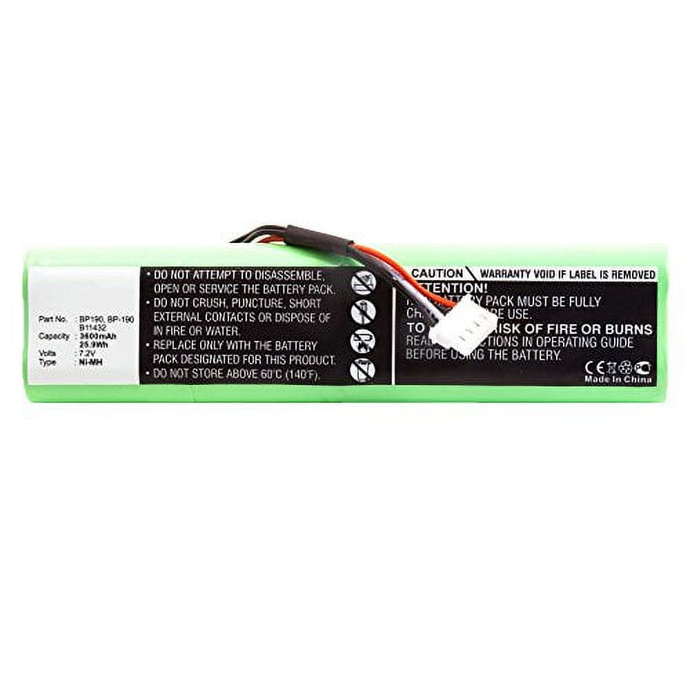 3600mAh BP190, BP-190, B11432 Battery Replacement for Fluke ScopeMeter ...