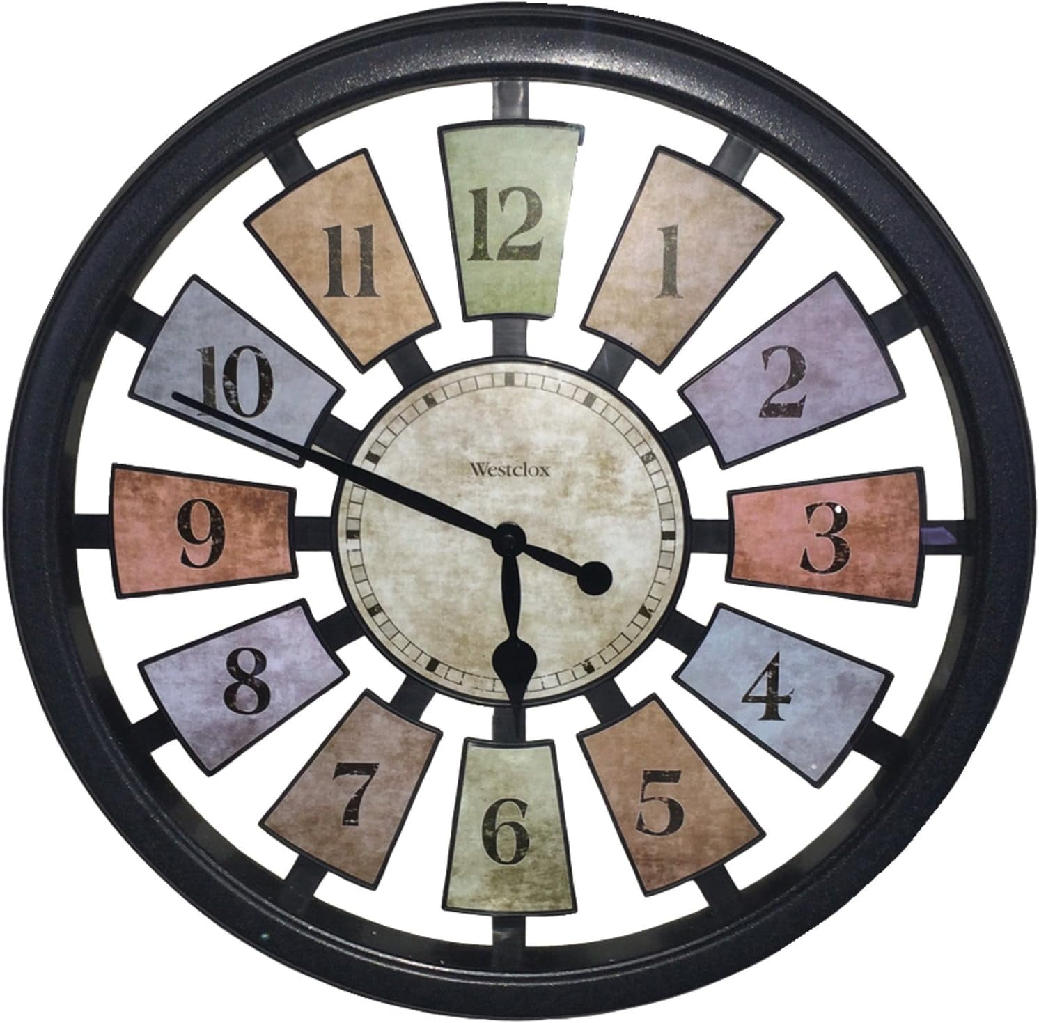 36014 Color Panel Round Quartz Wall Clock, 18.5-Inch - Walmart.com