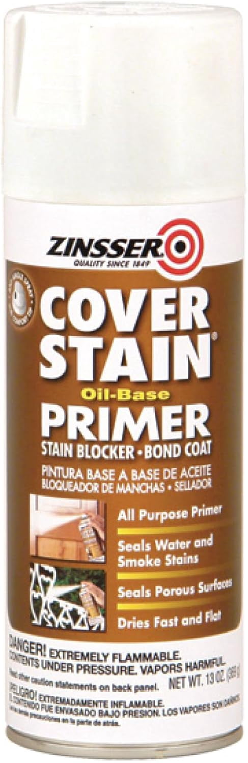 3608 Cover Stain Oil Base Primer Spray, 13 oz, White - Walmart.com