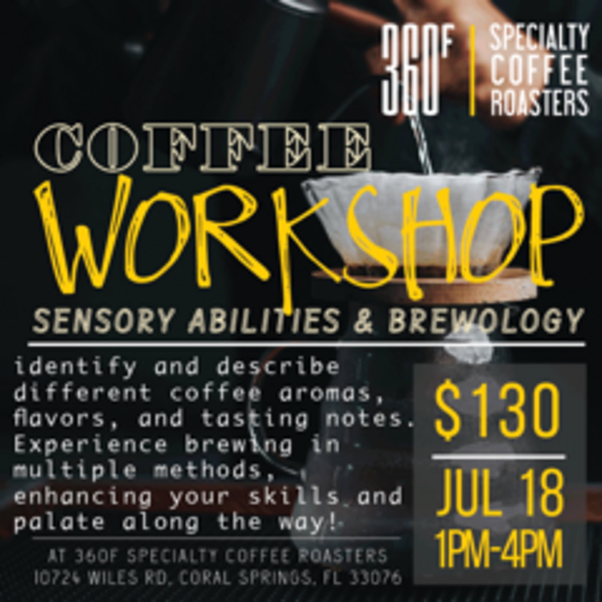 360F Coffee Roasters Sensory Abilities & Brewology Fundamentals ...
