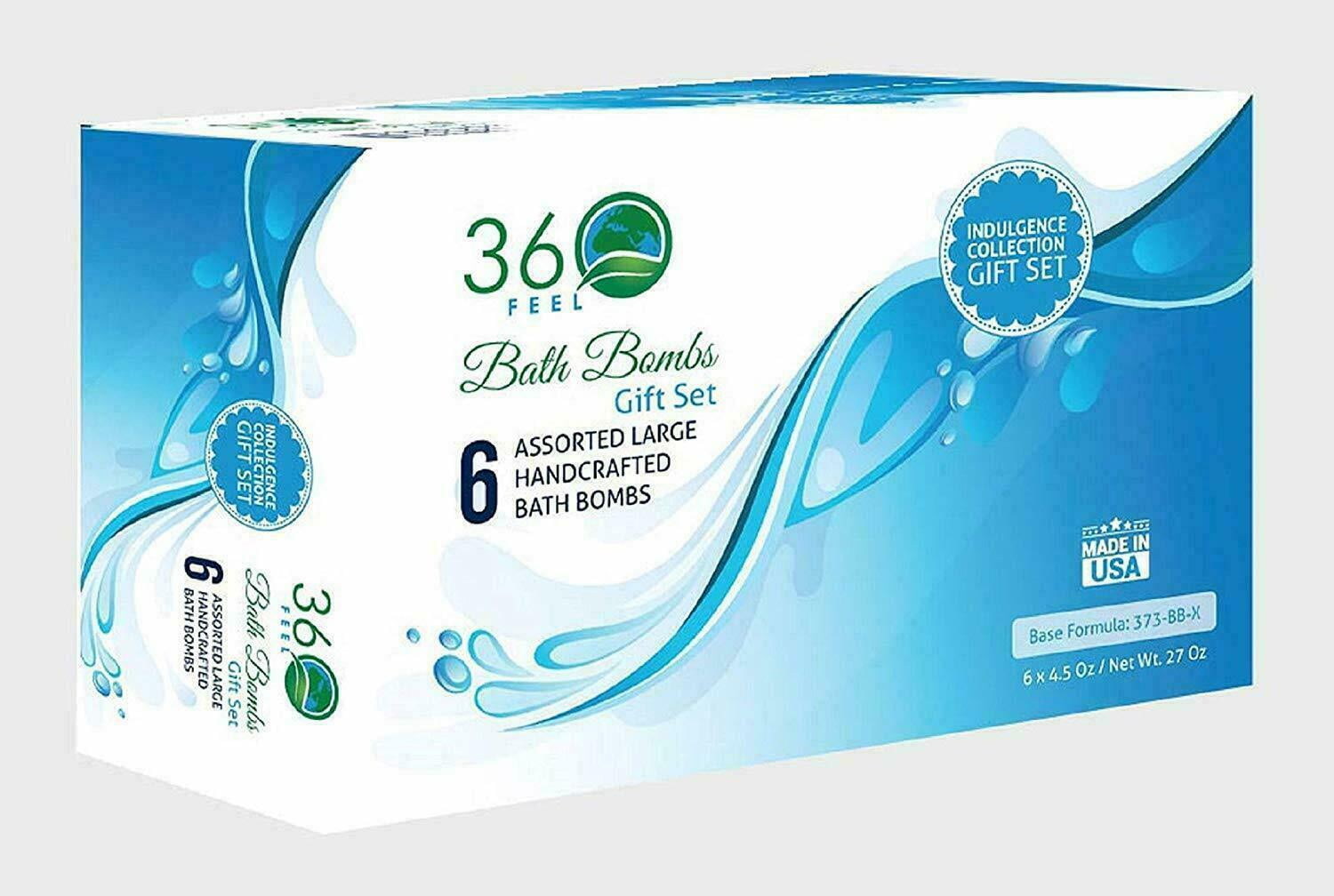 360Feel Bath Bombs Gift Set-Made with Essential Oil - Aromatherapy ...