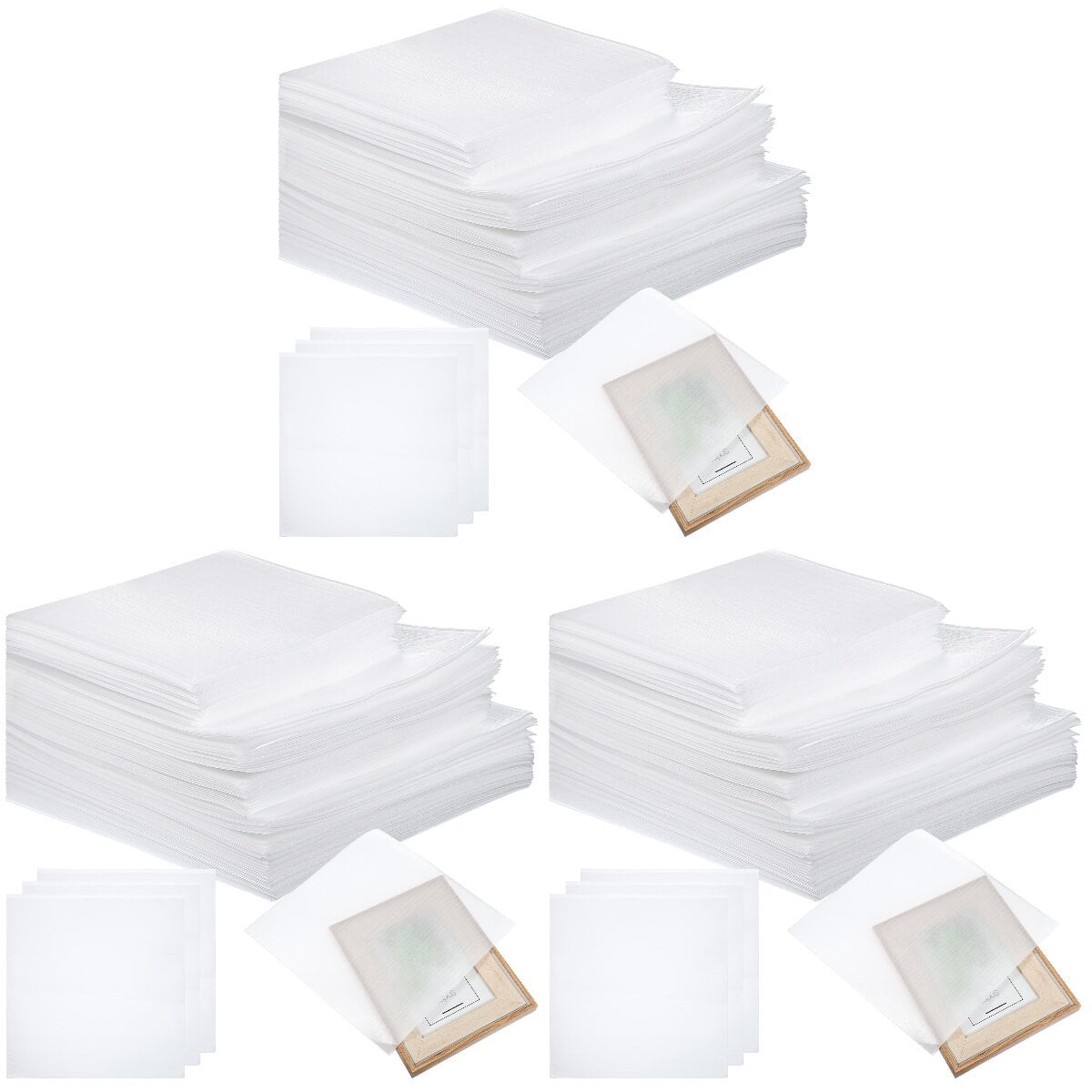 360Pcs Foam Pouches and Foam Sheets Set Dish Packing Supplies for ...