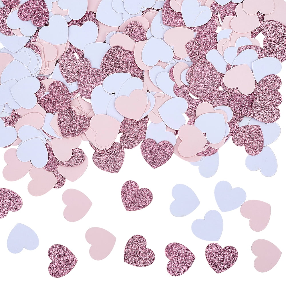 360Pcs Heart Paper Confetti Wedding Table Scatter Love Hearts ...
