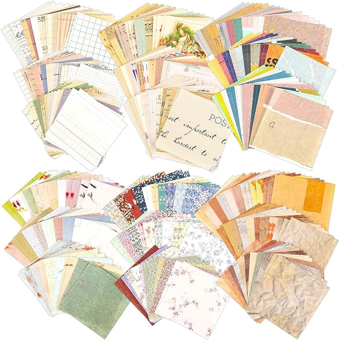 360Pcs Scrapbook Paper Journaling Kit Cutouts Paper Lace for Scrapbook ...