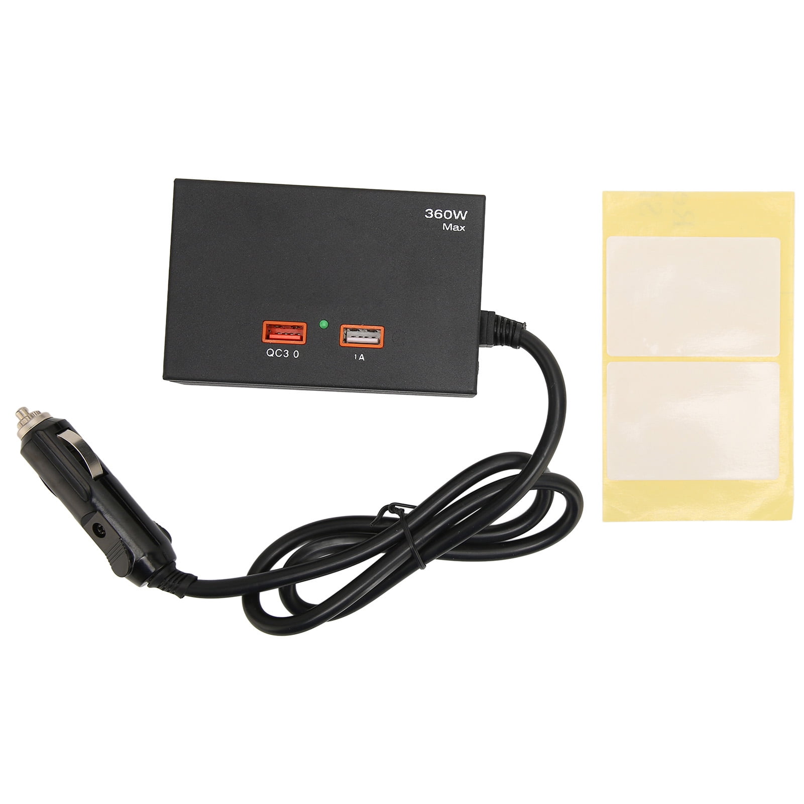 360W 12V 24V Cigarette Lighter Adapter QC3.0 Fast Charge 3 Sockets Car ...