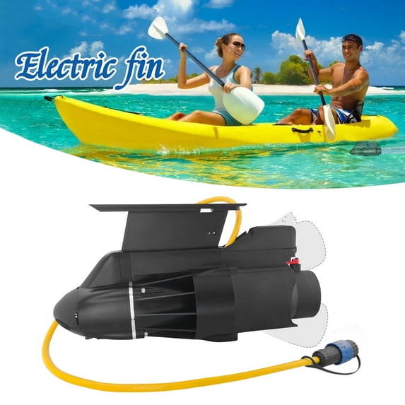 360W Kayak SUP Trolling Motor Electric Fin for Fishing Boat, Electric Underwater Thruster ...