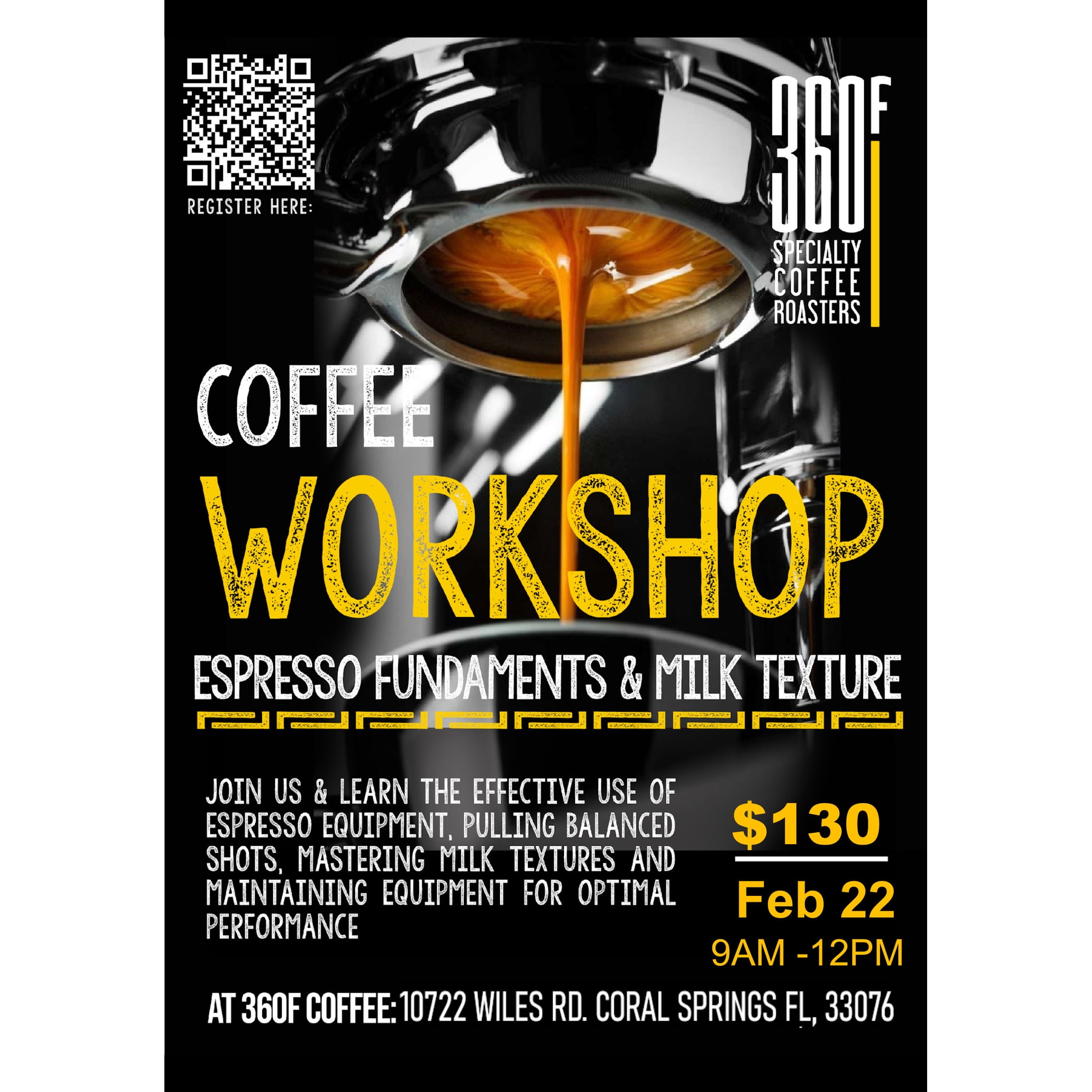 360f Coffee Roasters Espresso Fundamentals & Milk Texture - Walmart.com