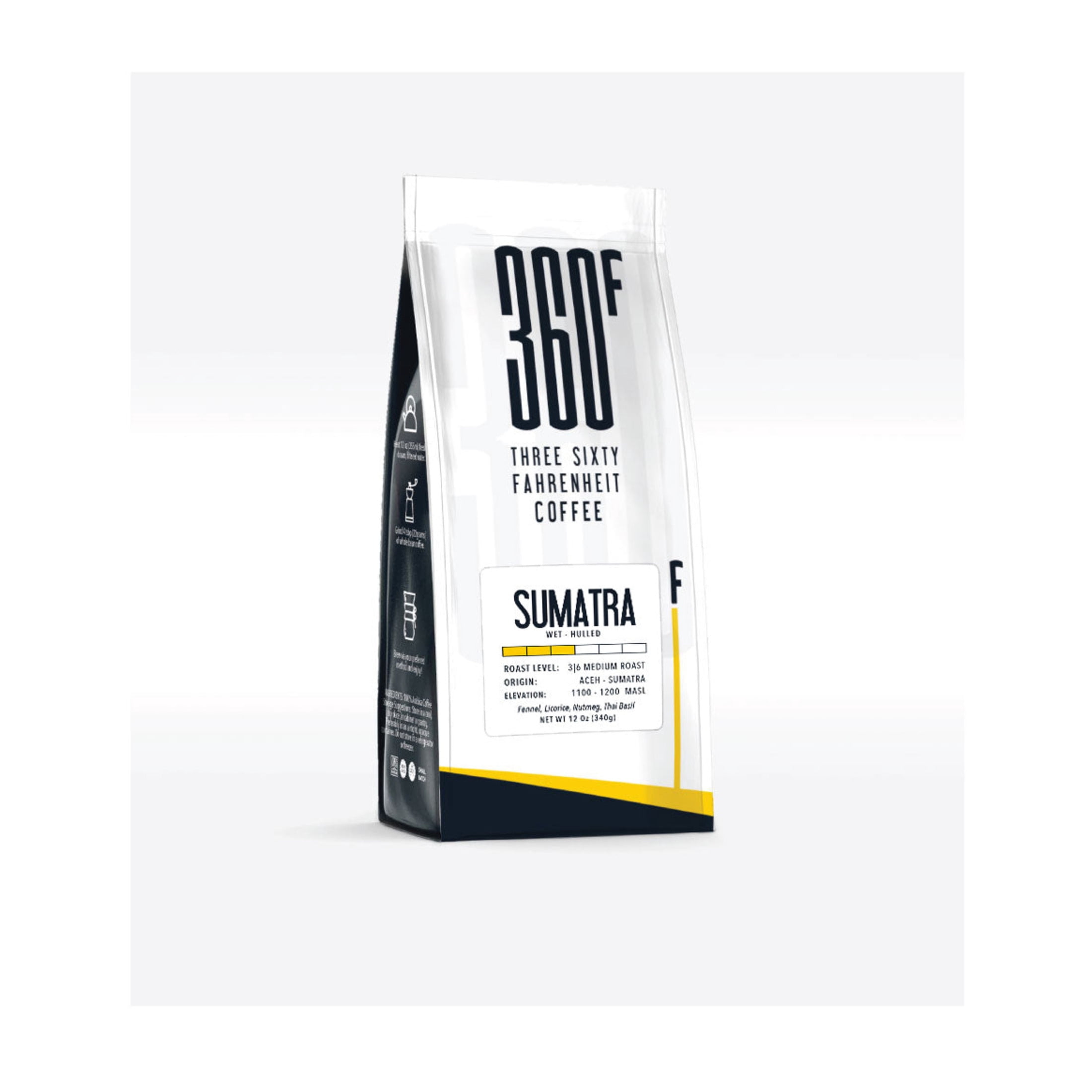 360f Coffee Roasters Sumatra Wet – Hulled 12 Oz - Ground - Drip Medium ...