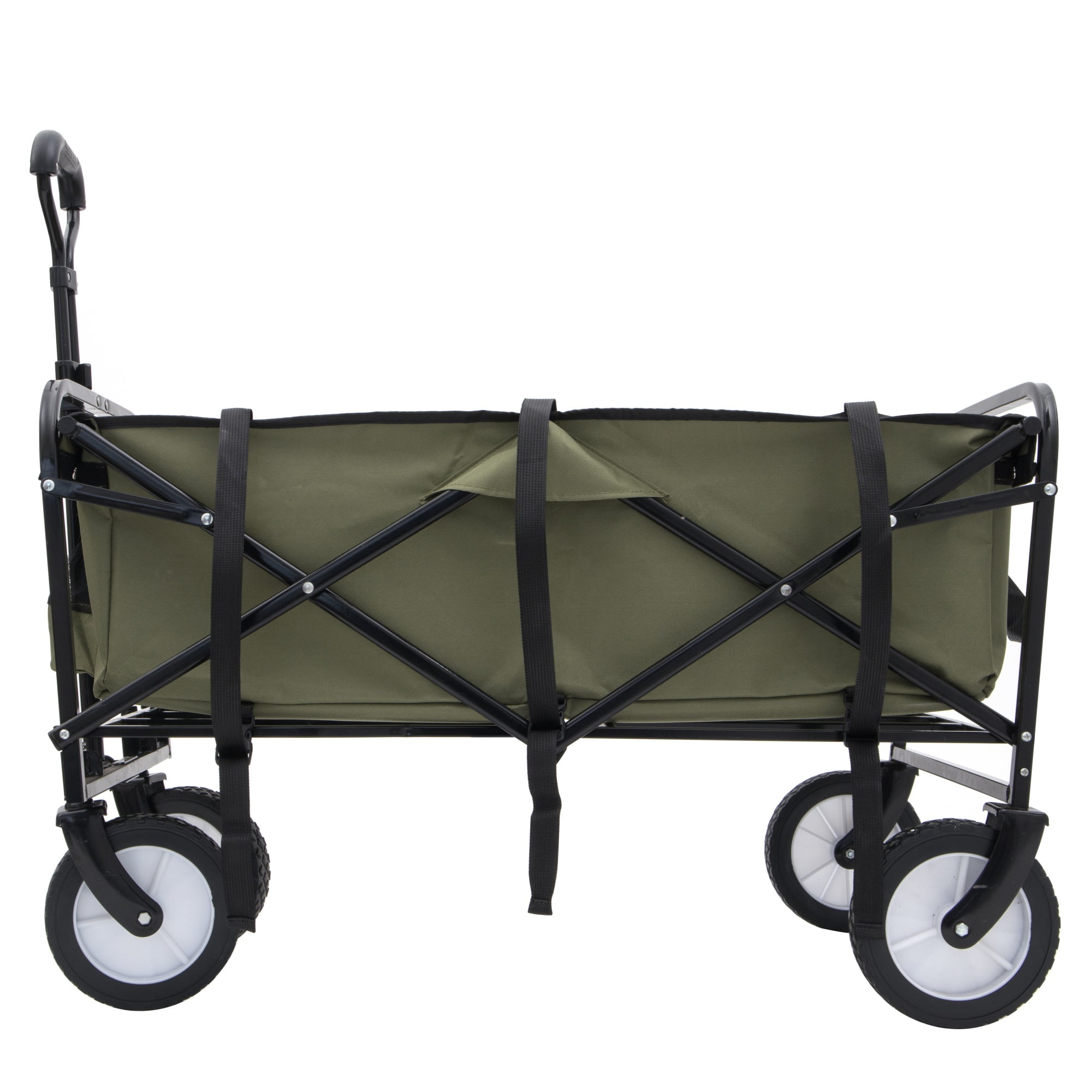 360lbs Collapsible Foldable Wagon Cart with Strapping System ,Beach ...