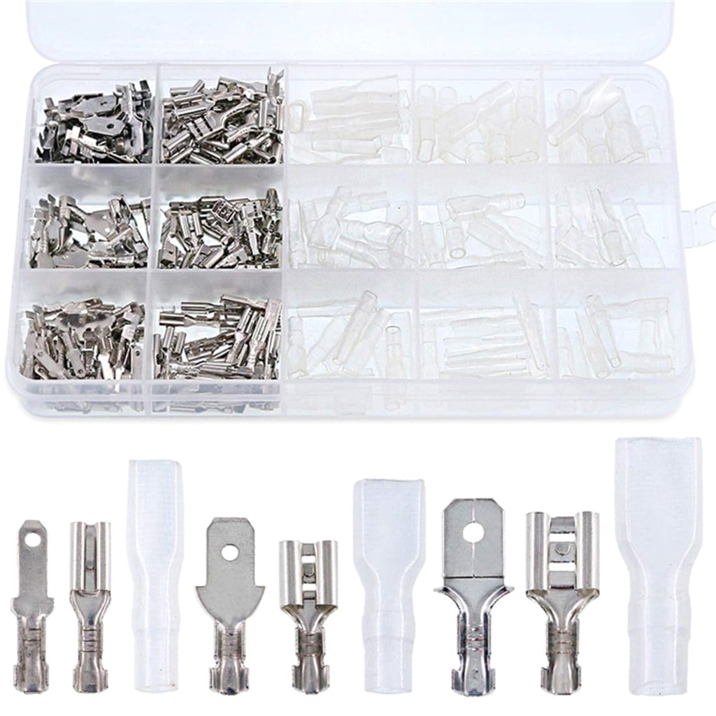360pcs 2.8/4.8/6.3mm Cable Connector Assortment Essential Wiring ...