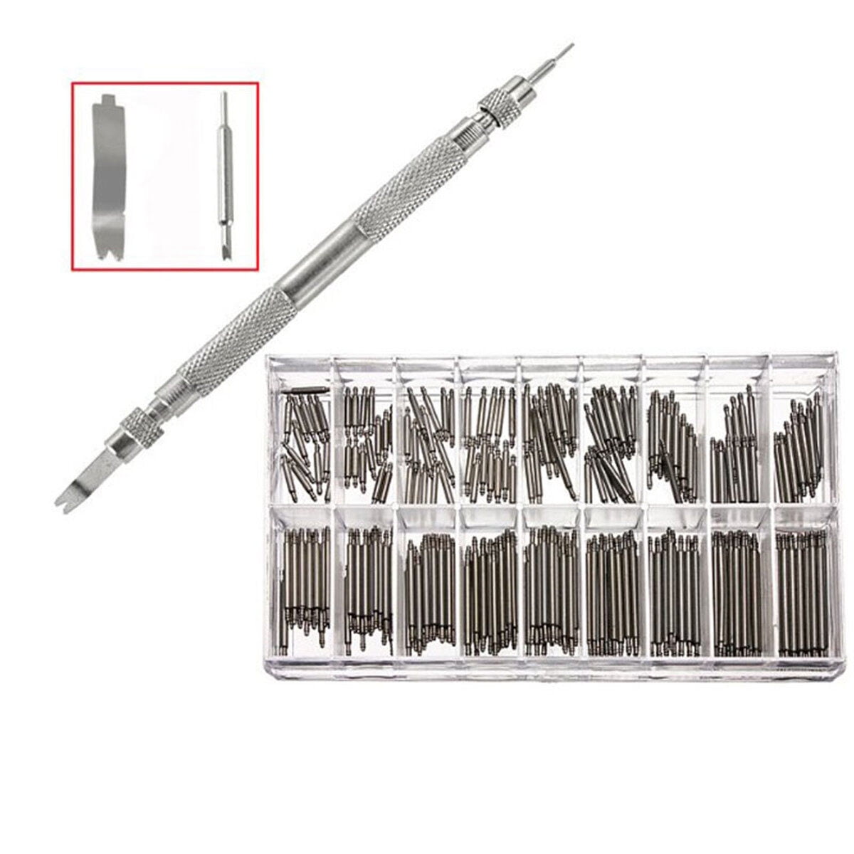 360pcs 8-25mm Watch Band Stainless Steel Spring Bars Link & Spring Bars ...
