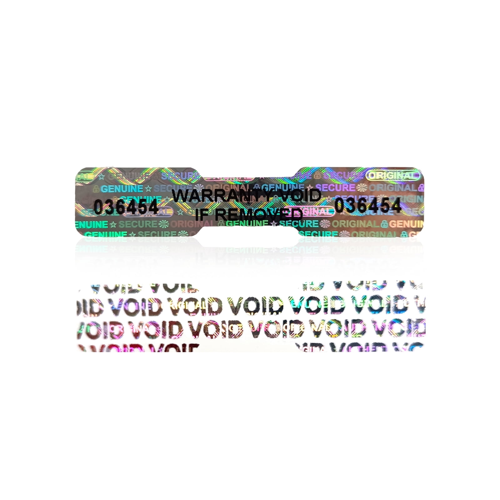 360pcs Bone Shape holographic sticker labels laser high Security tamper ...