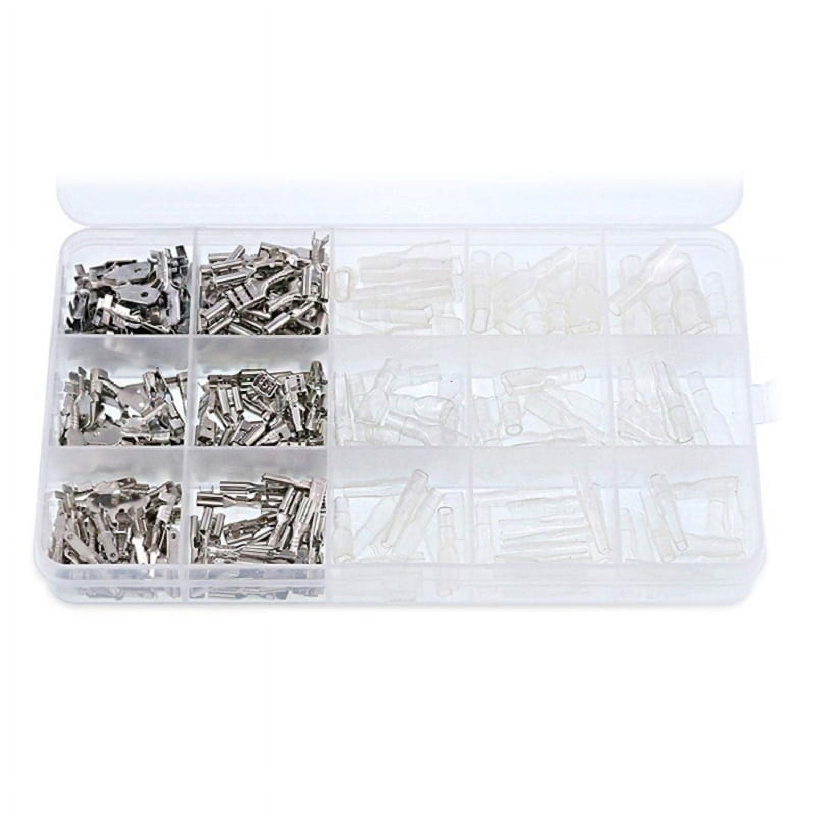 360pcs/set Wire Connector Kits Male & Female Flat Crimp Connector Set ...