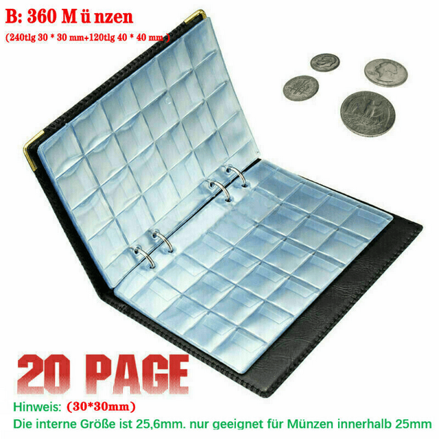 360tlg 2 Euro Coin Album Collecting Album Coin Album Folder Albums ...