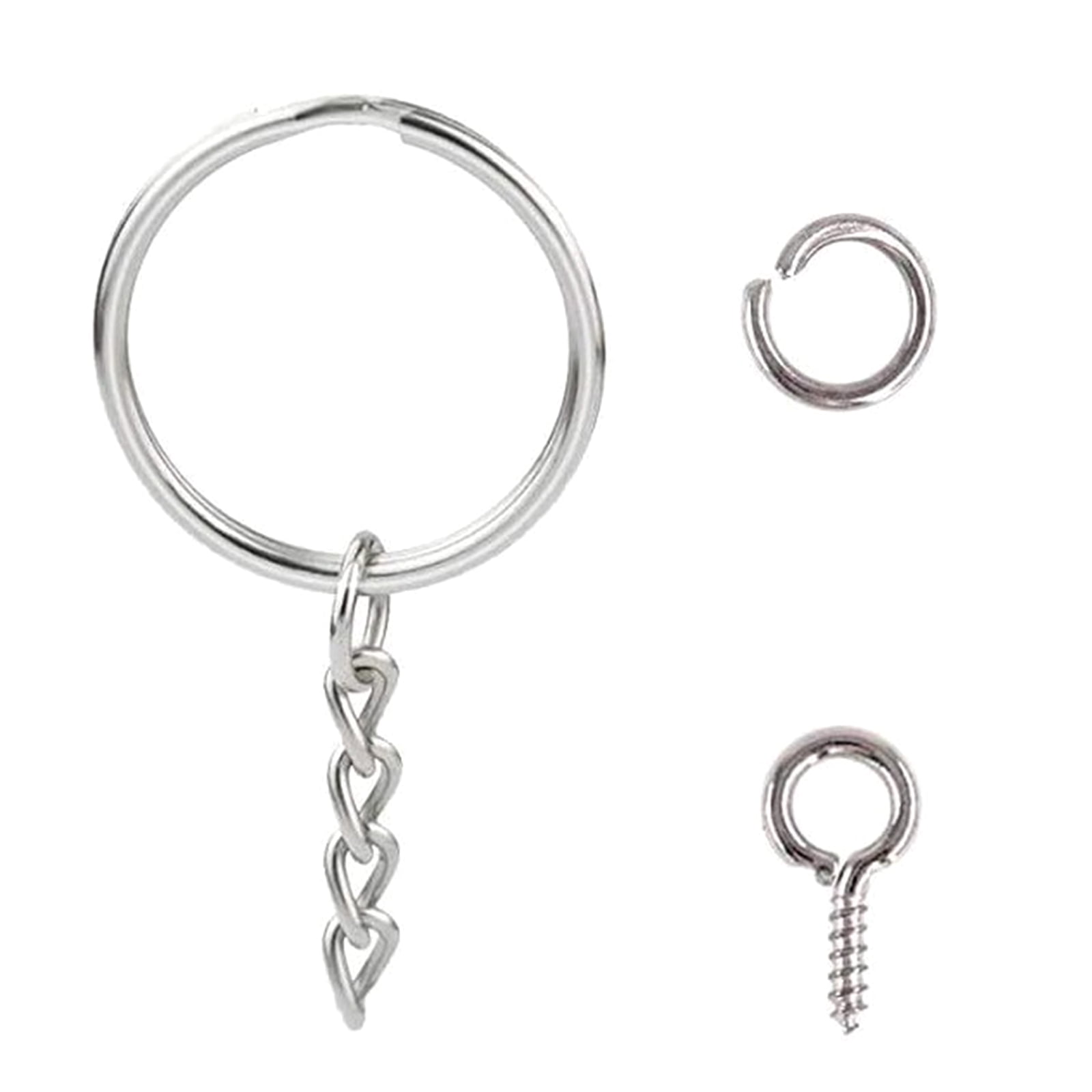 360x Fashion Screw Eye Pins + for Chain Split for Rings with Chain ...