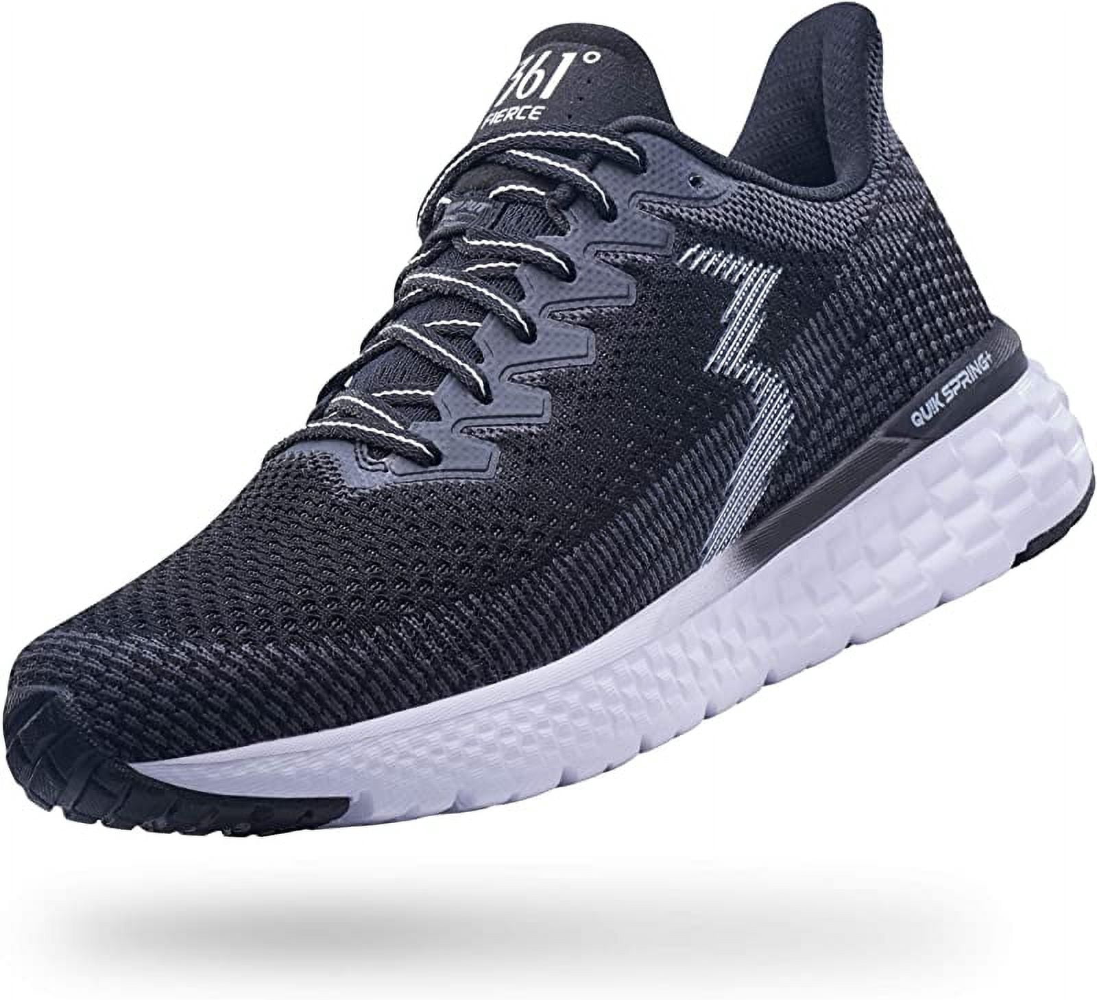 361 Degrees Men's Fierce Running Shoes, Black/Ebony, 14 D(M) US ...