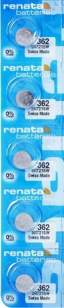 362 Watch Battery - Strip of 5 Batteries - Walmart.com