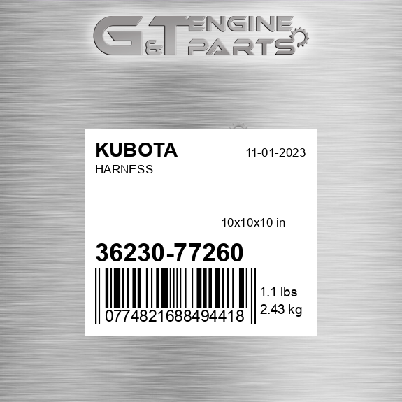 36230-77260 HARNESS fits KUBOTA (New OEM) - Walmart.com