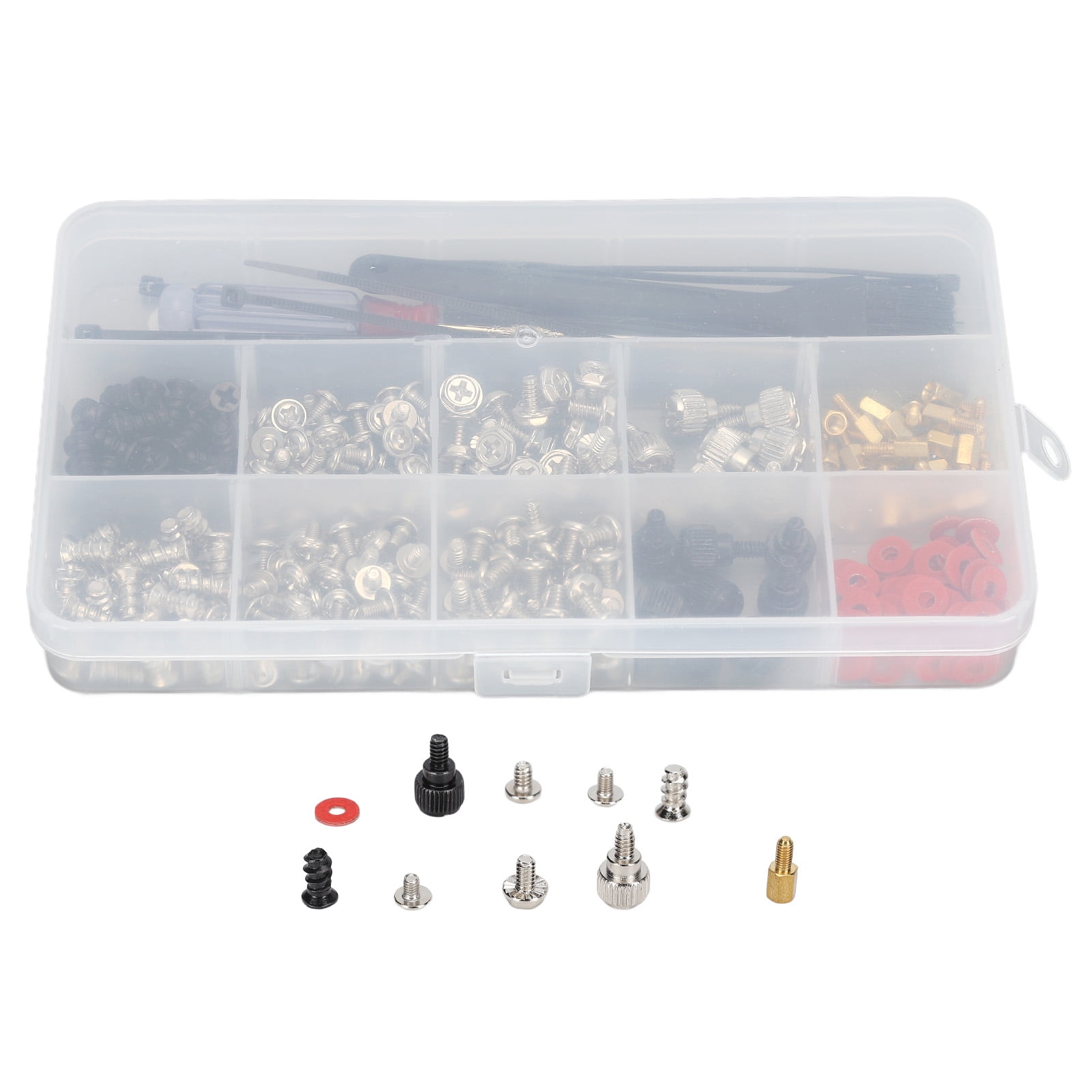 362Pcs Comprehensive Computer Screw Set with Cable Ties, Screwdriver ...